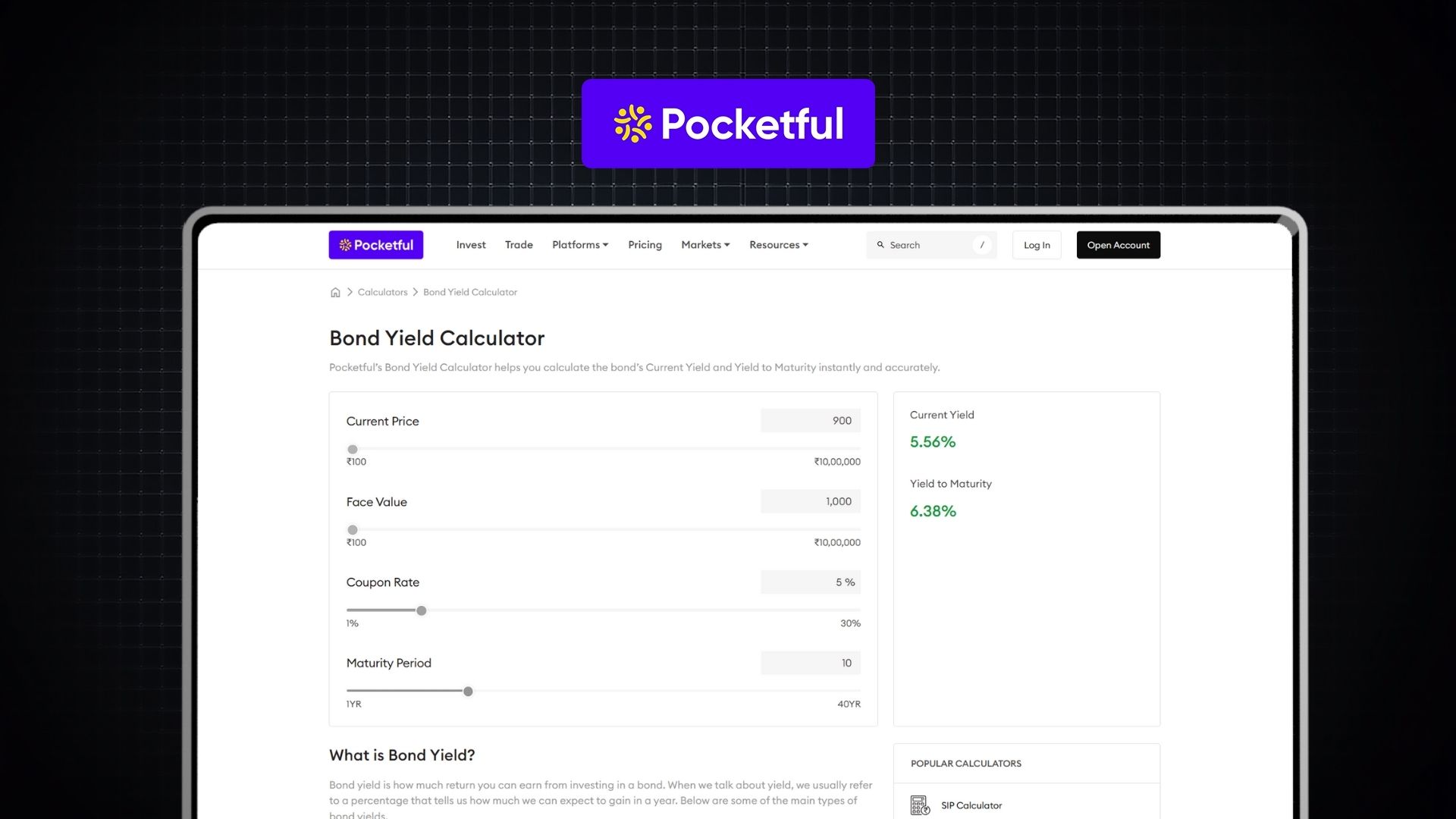 Bond Yield Calculator Calculate Current Yield And Ytm Instantly