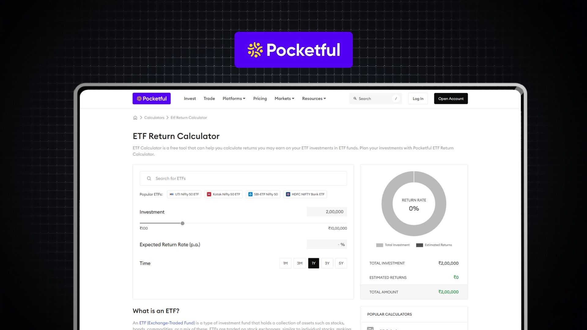 LIC MF Gold EXCHANGE TRADED FUND Calculator - Calculate returns on ETF investments.