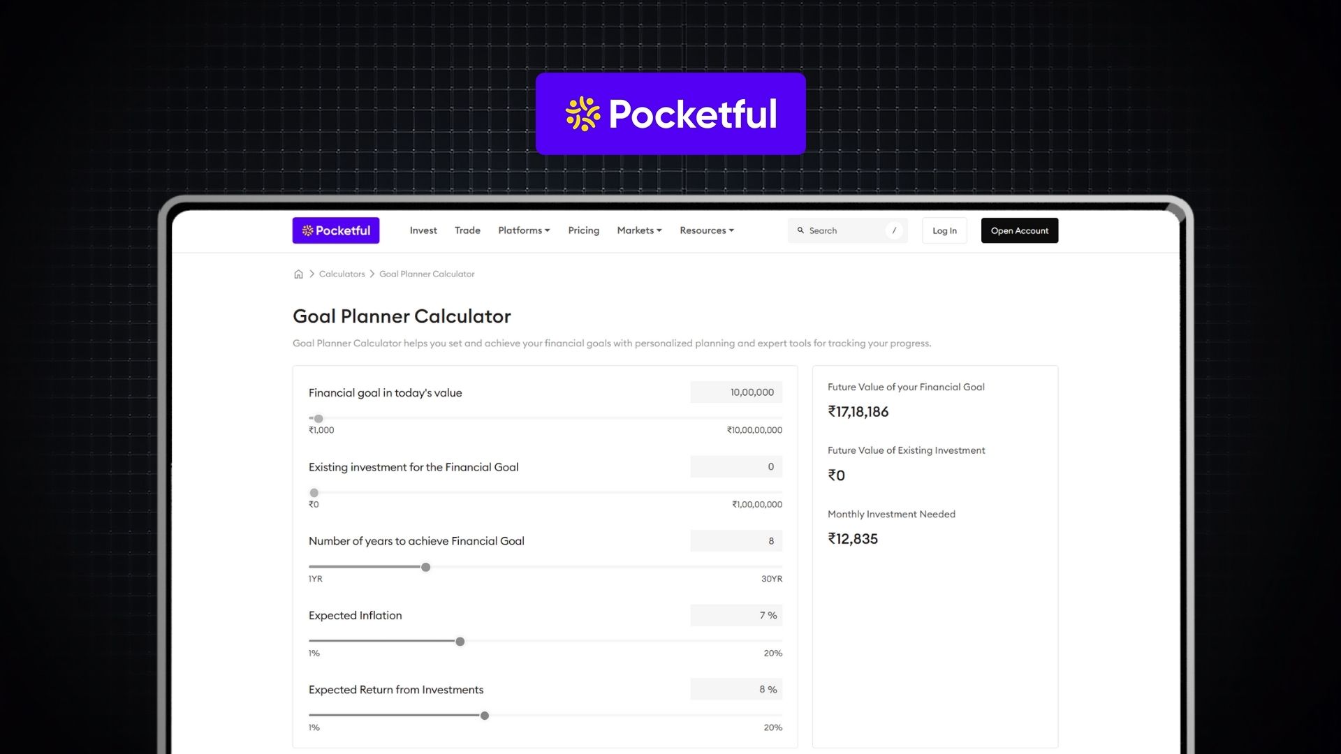 Goal Planner Calculator - Achieve Your Financial Goals