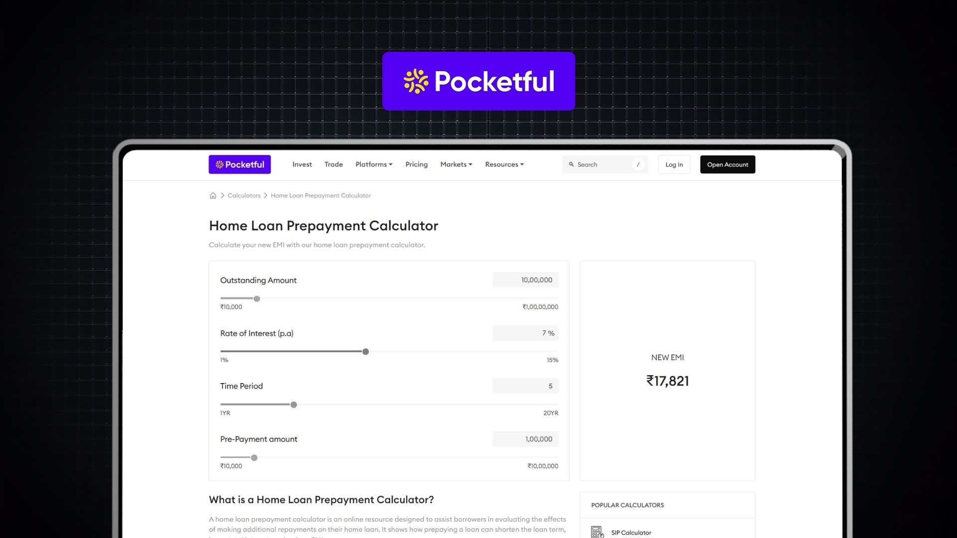 Home Loan Prepayment Calculator - Calculate Part Prepayment