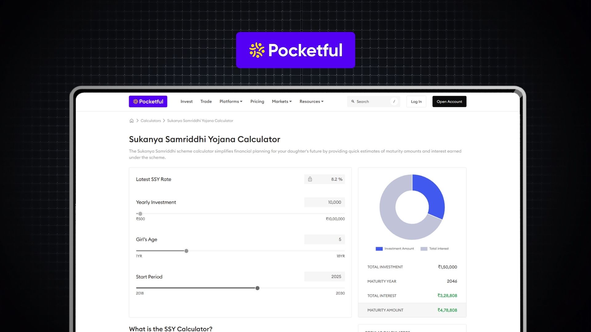 Sukanya Samriddhi Yojana Calculator Online - SSY Calculator