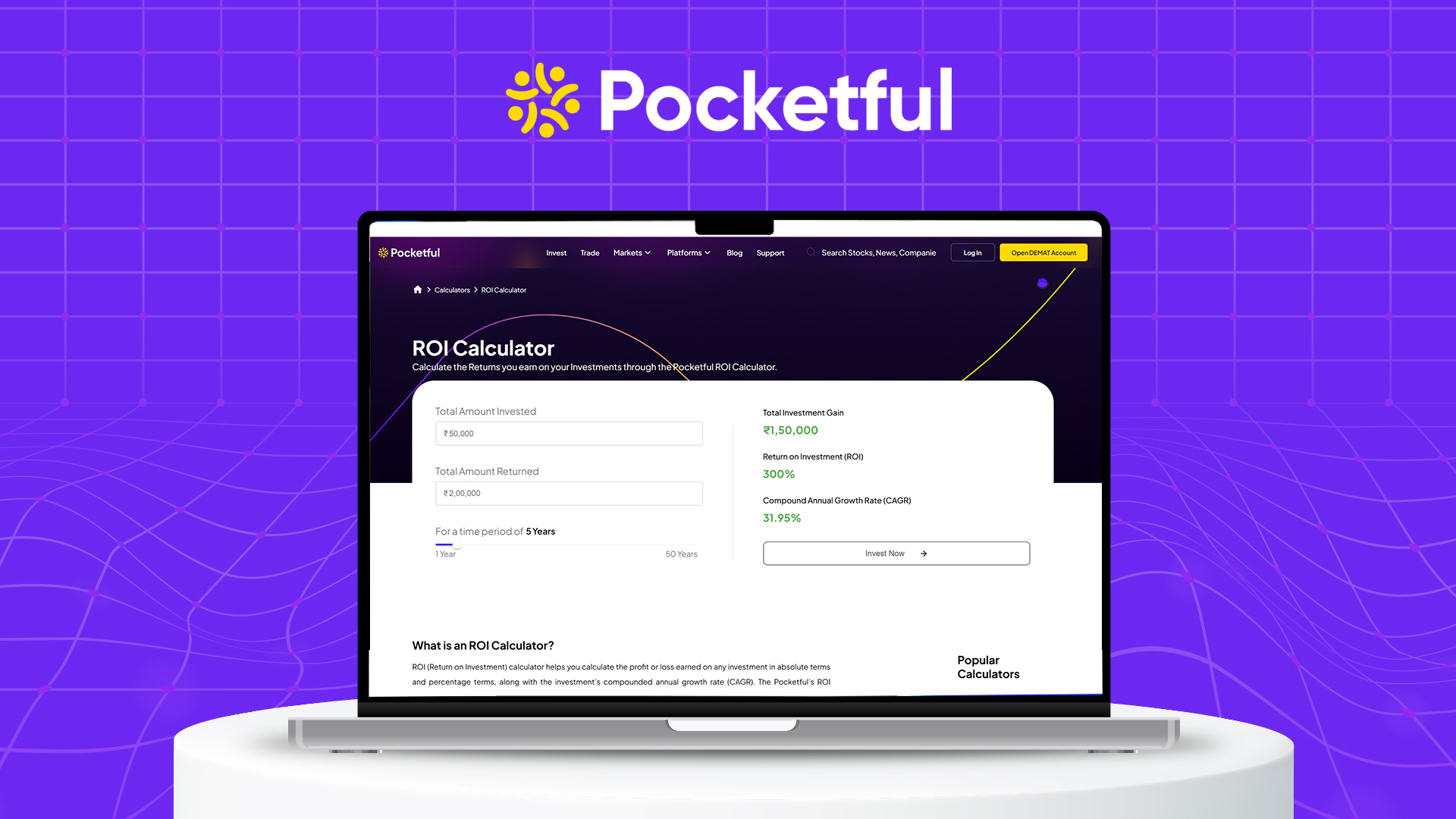 Return on Investment Calculator | Pocketful